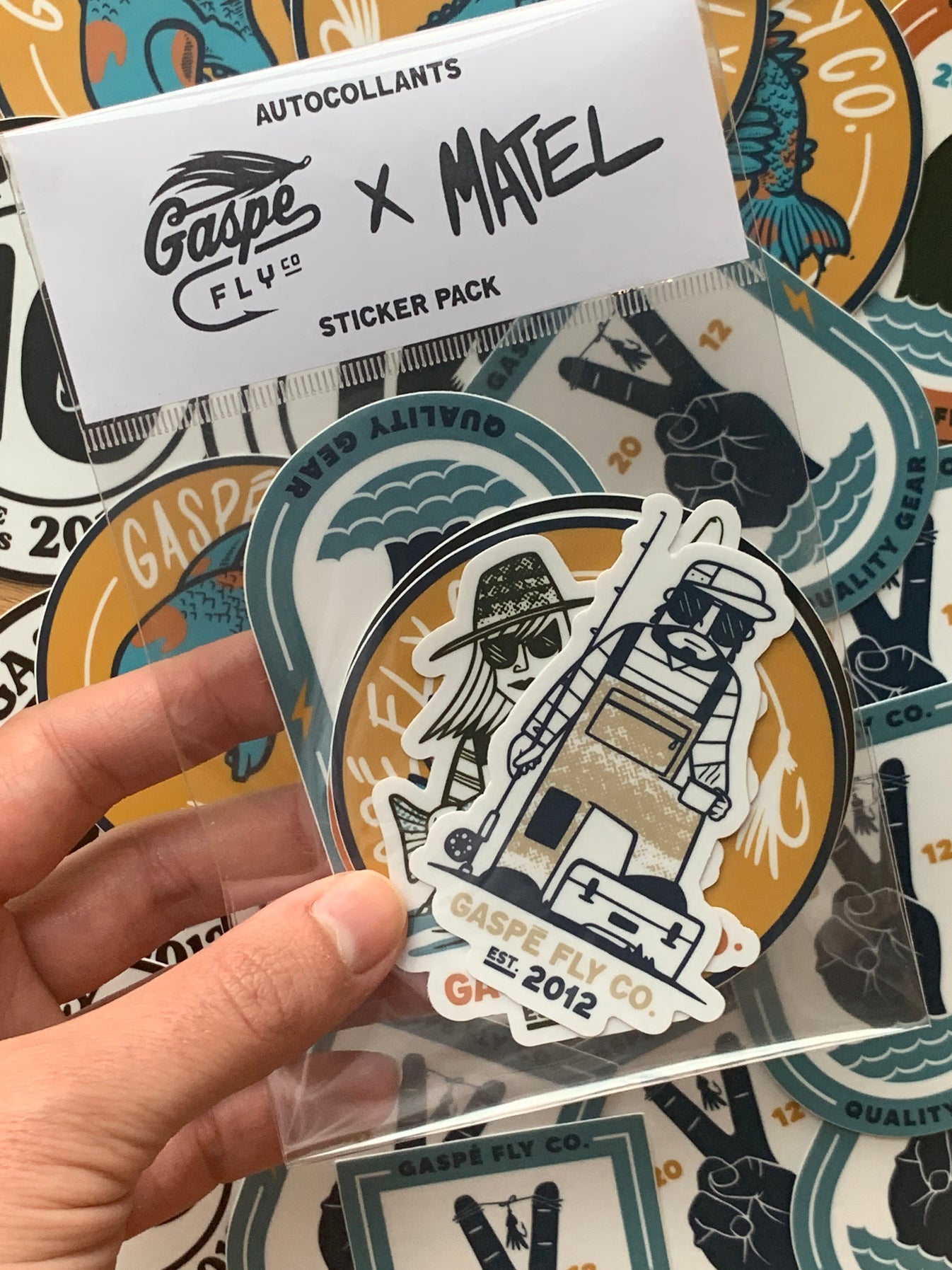 GFC x Matel Sticker Pack – Gaspé Fly Company